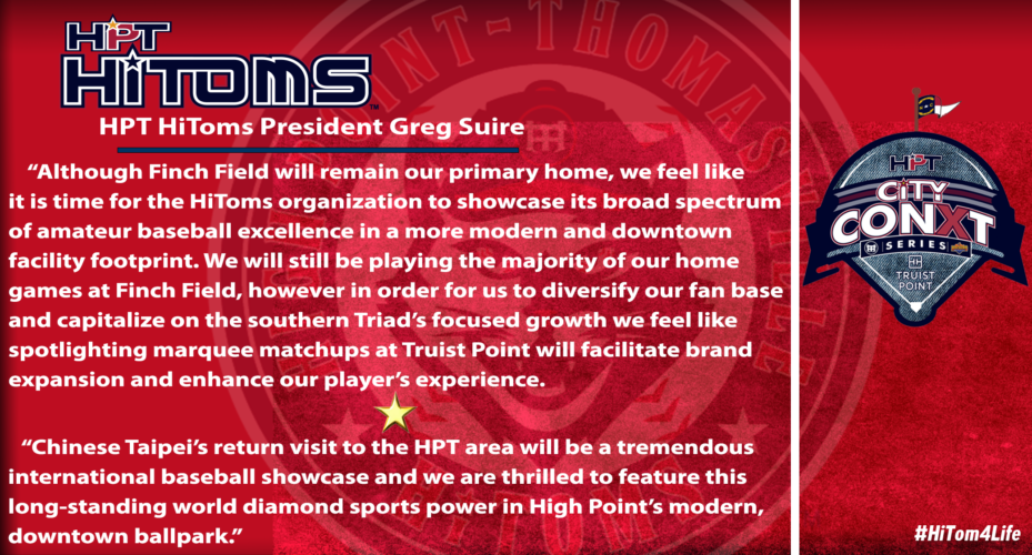 HiToms Announce 5 Marquee Games This Summer At Truist Point Including ...