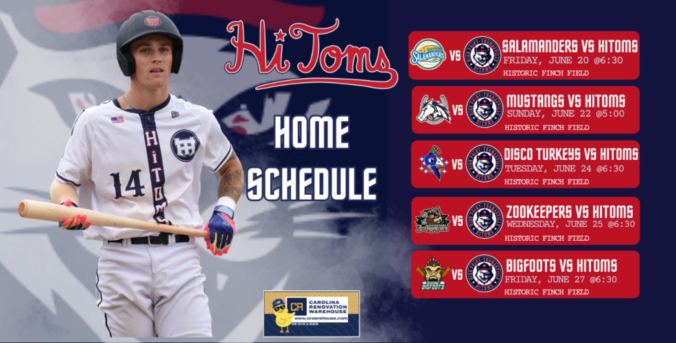 HiToms 2025 Home Schedule